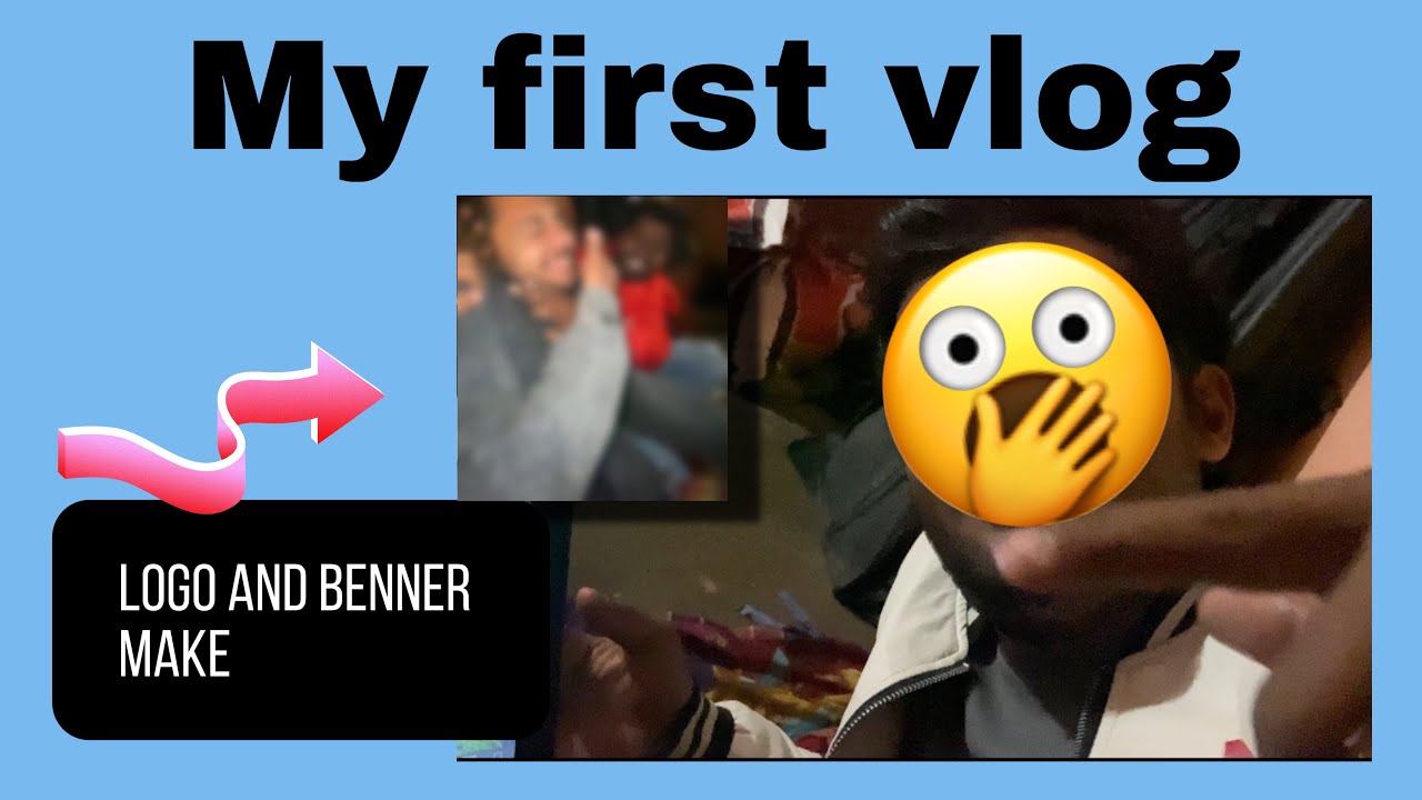 My First Vlog 🤩🤑 | how to create channel and logo and challenge banner ...