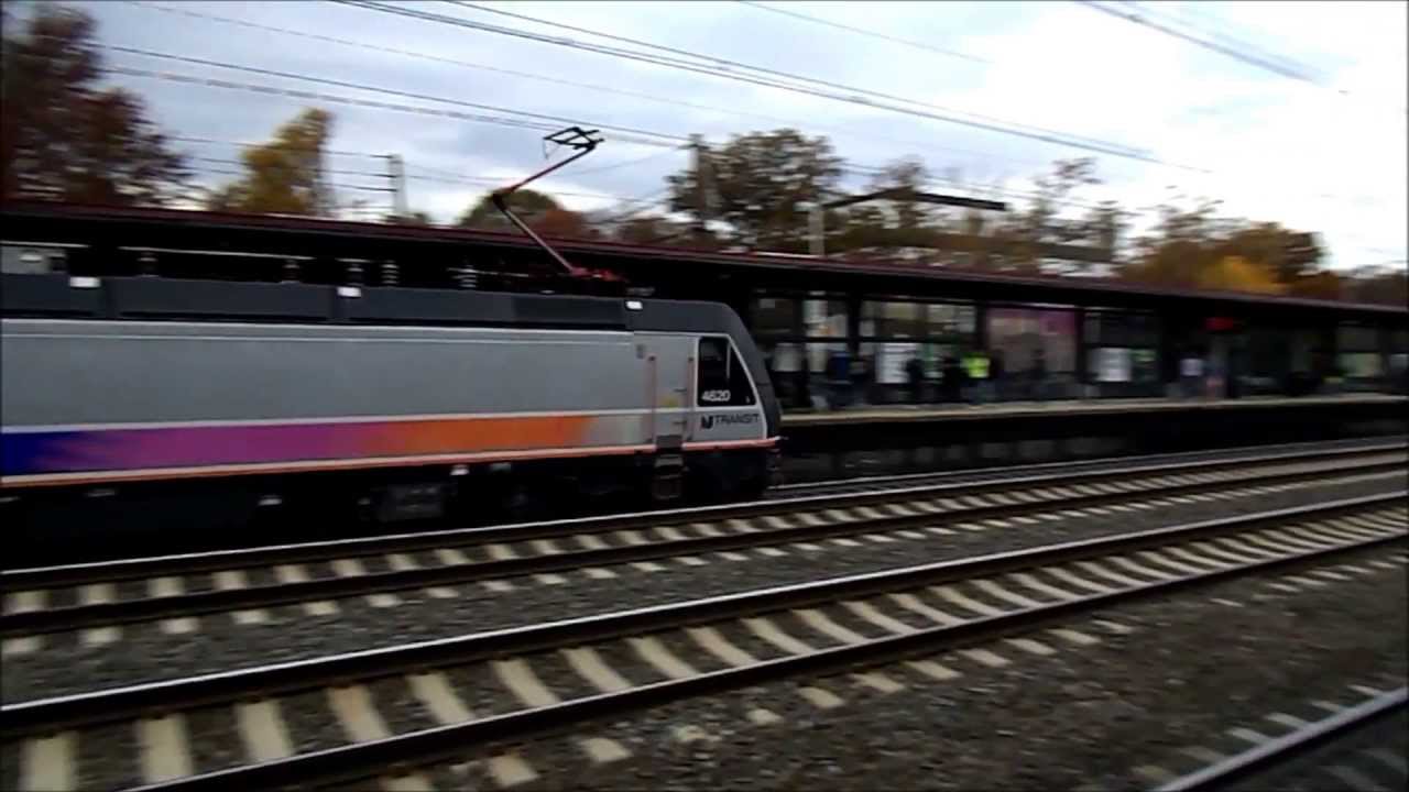 Amtrak and New Jersey Transit HD: One Hour (4:30 - 5:50) at Metropark ...