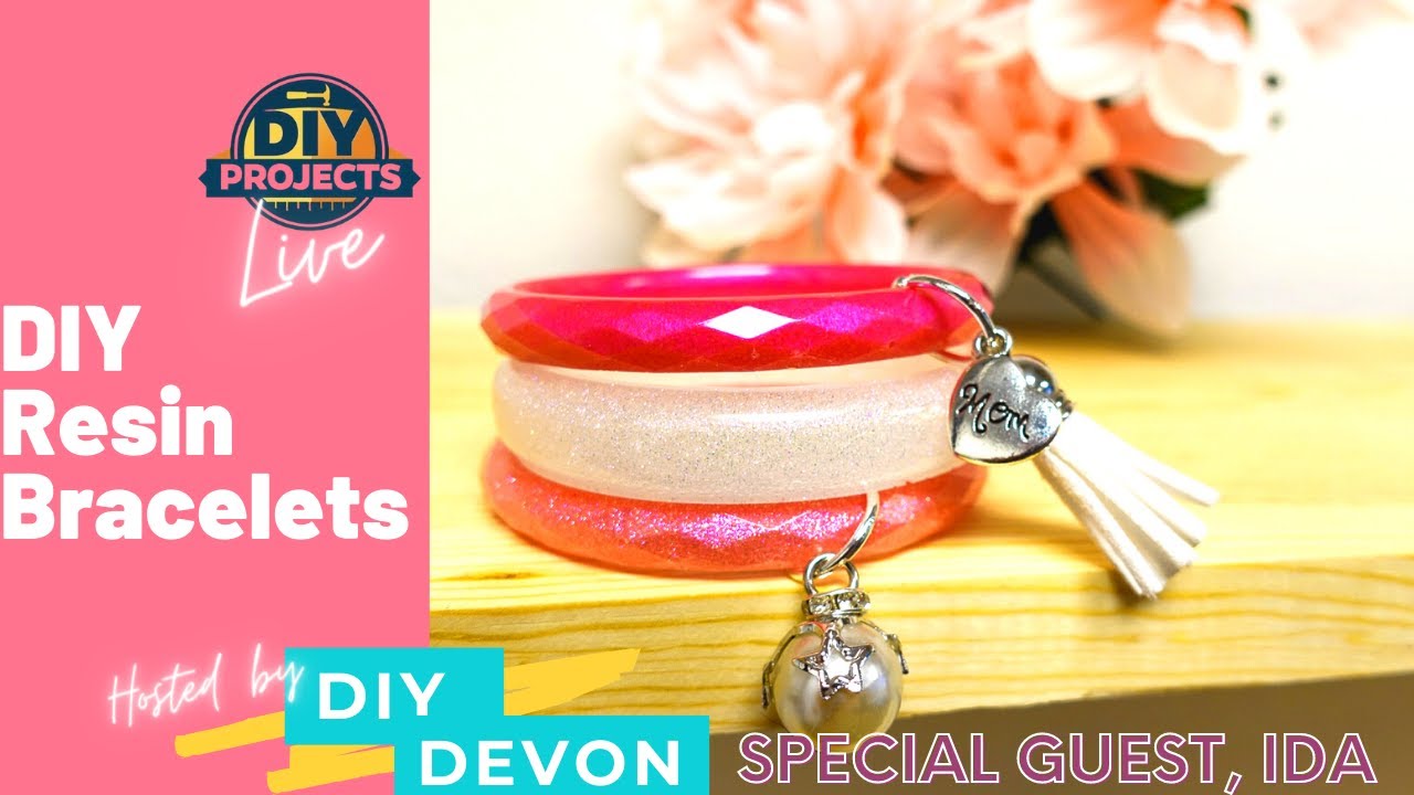 DIY Projects Live Tutorial | Learn to make your own Resin Bracelets ...