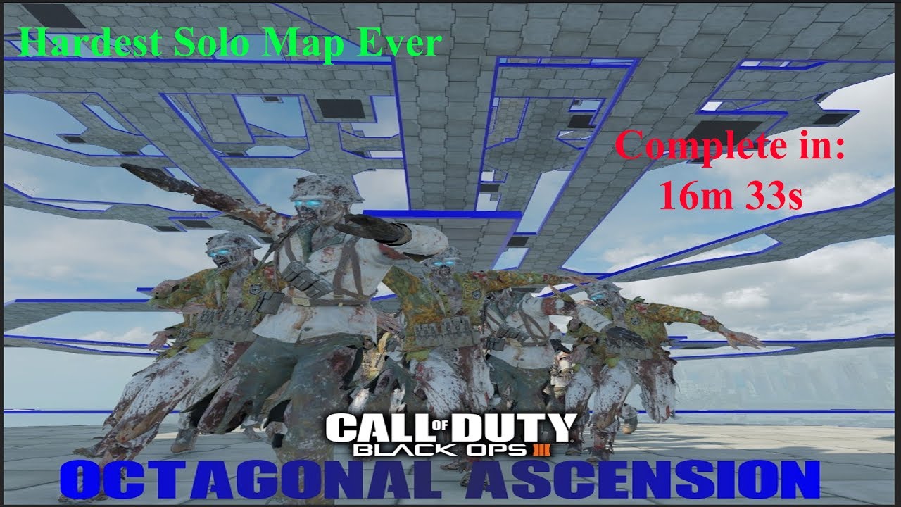 Hardest Map in BO3 Custom Zombies So Far! Wait until round 12 ...