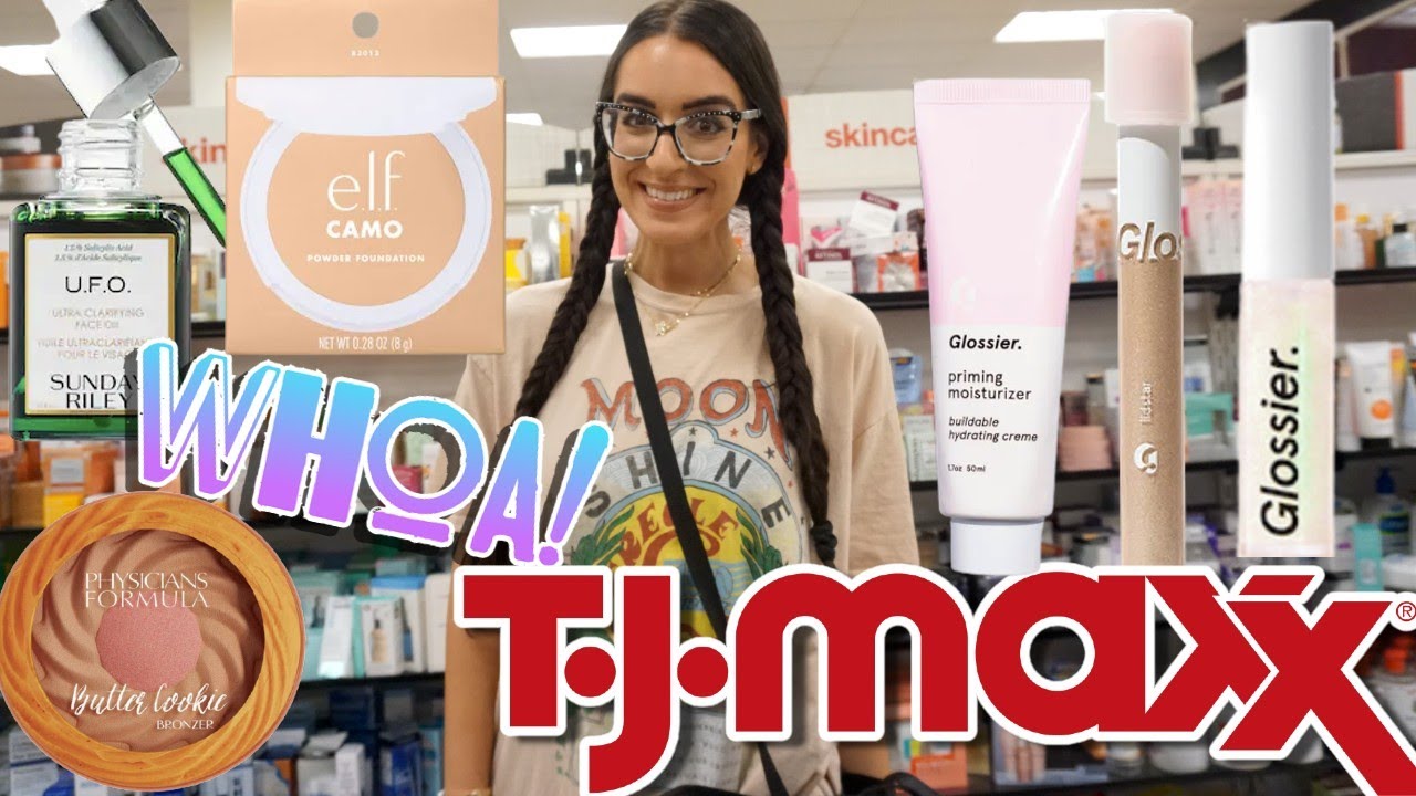 GLOSSIER JACKPOT!! TJ MAXX & MARSHALLS MAKEUP FINDS | BUDGET BEAUTY ...