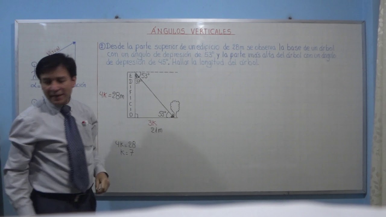 TRIGONOMETRÍA IV | Ángulos Verticales | Parte 2 - YouTube