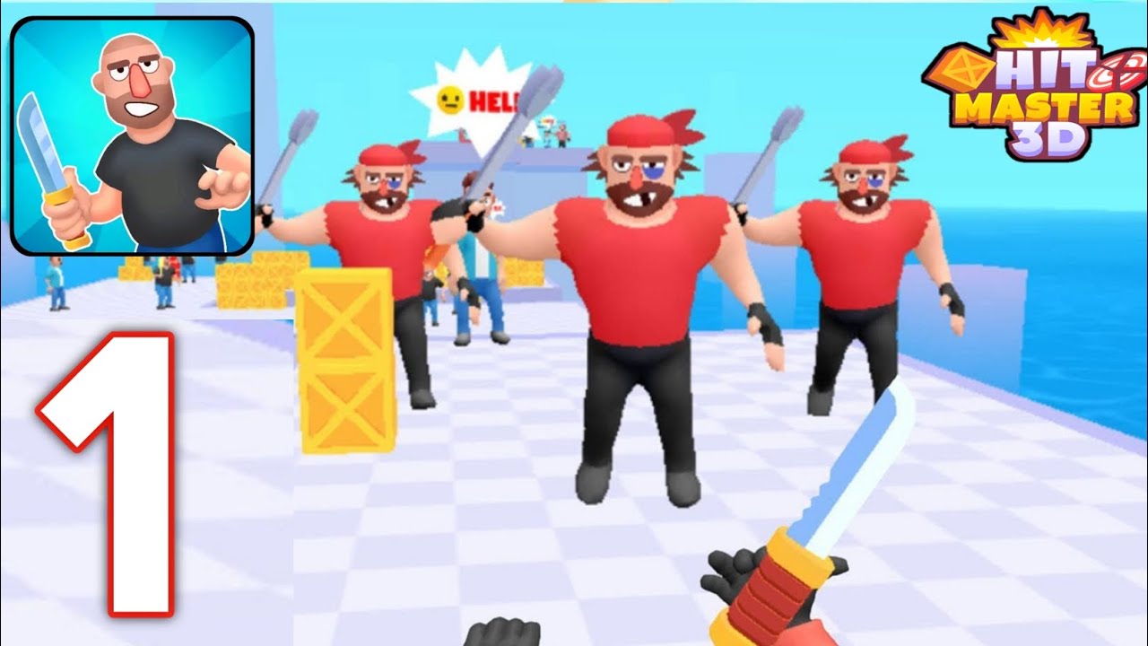 HIT MASTER 3D: KNIFE ASSASSIN - Walkthrough Gameplay Part 1 - Levels 1 ...