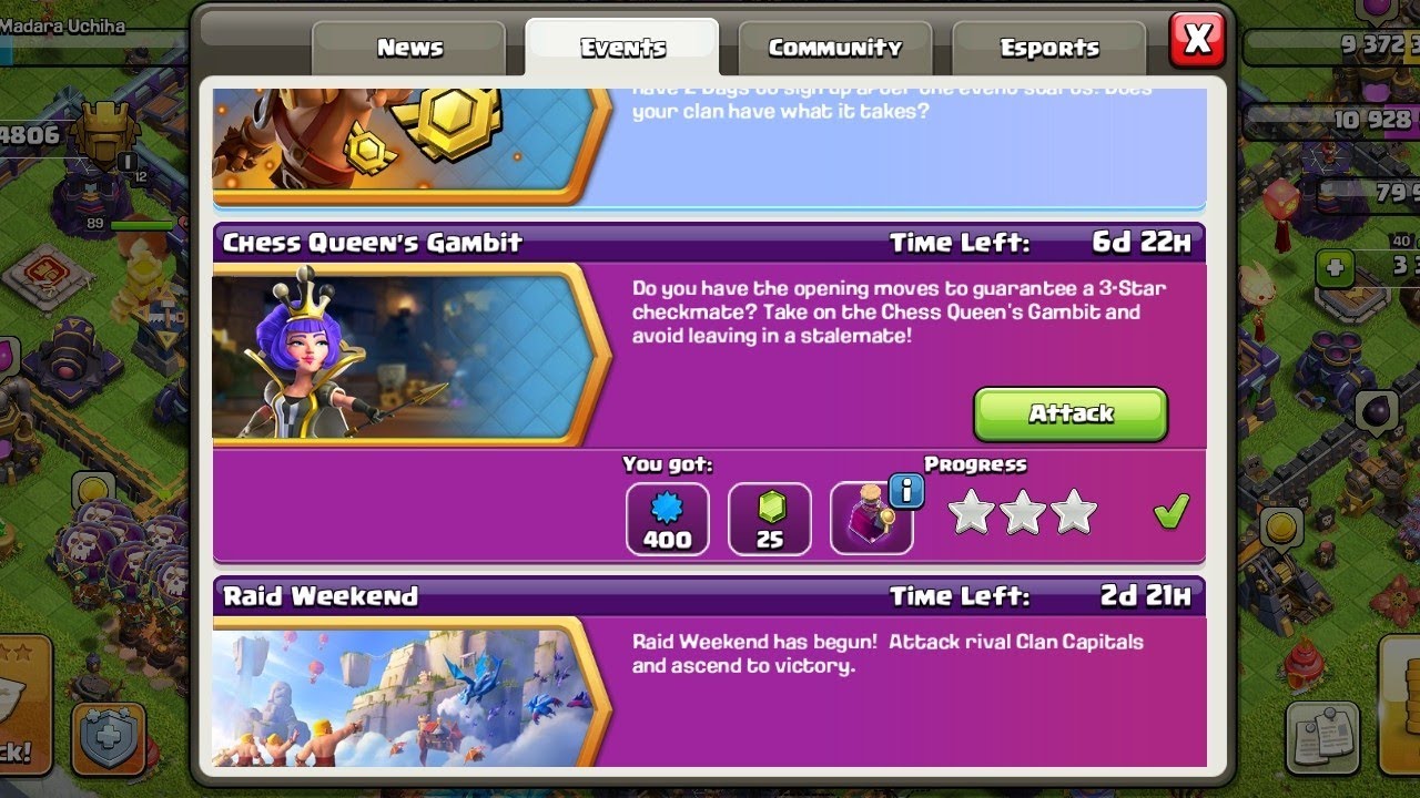 Easily 3 Star on Chess Queen Gambit Challenge (Clash of clans) - YouTube