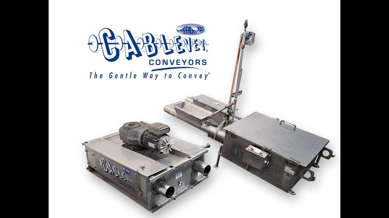 Used 4" Dia. Stainless Steel CableVey Flexible Tubular Conveyor Drive ...