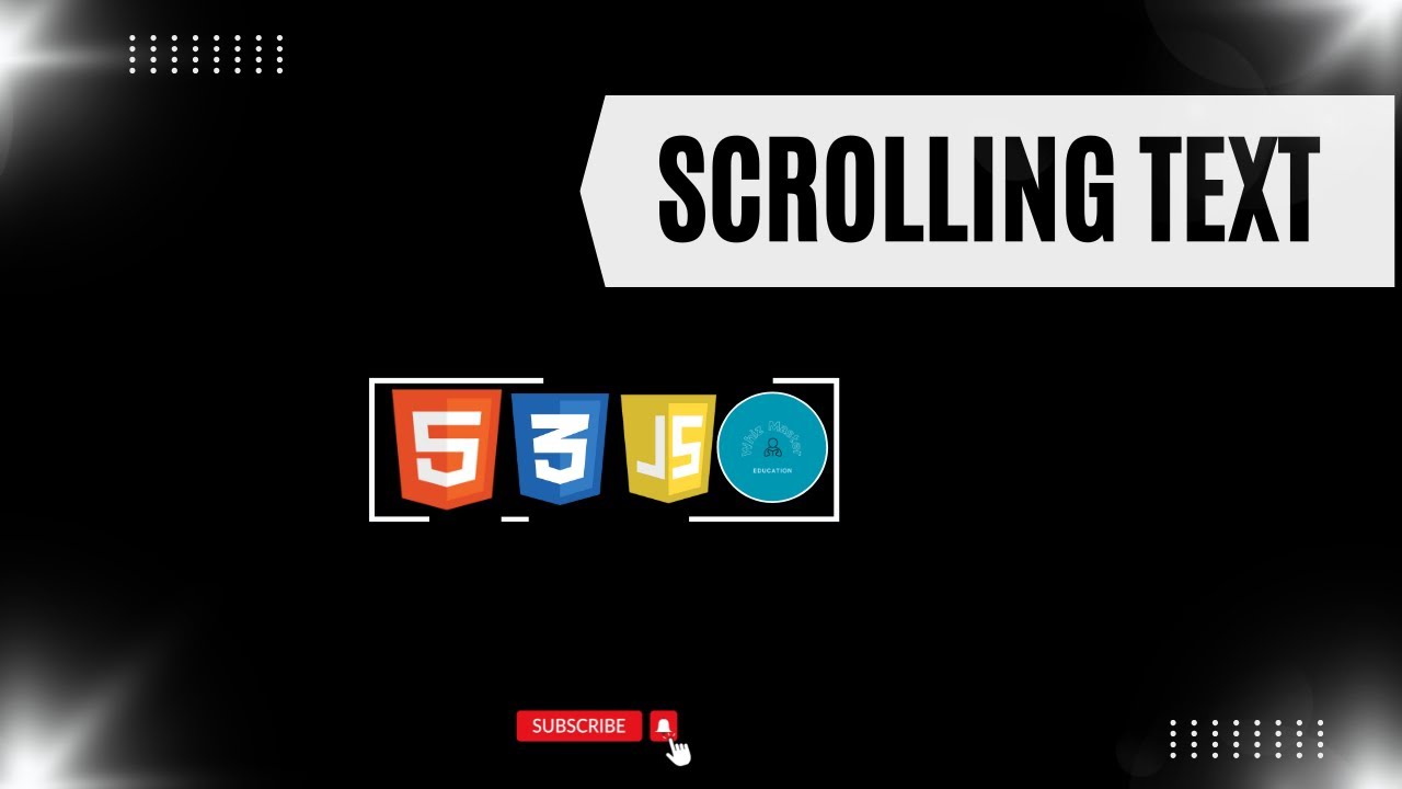 Continuous Scrolling Text Text Animation Using Html Css Javascript 9751