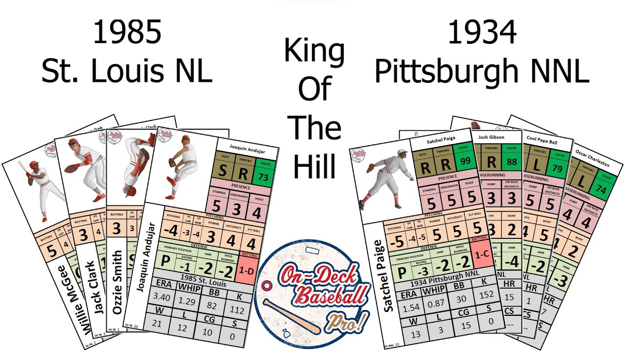 Game 2 - 1985 St. Louis NL at 1934 Pittsburgh NNL - YouTube