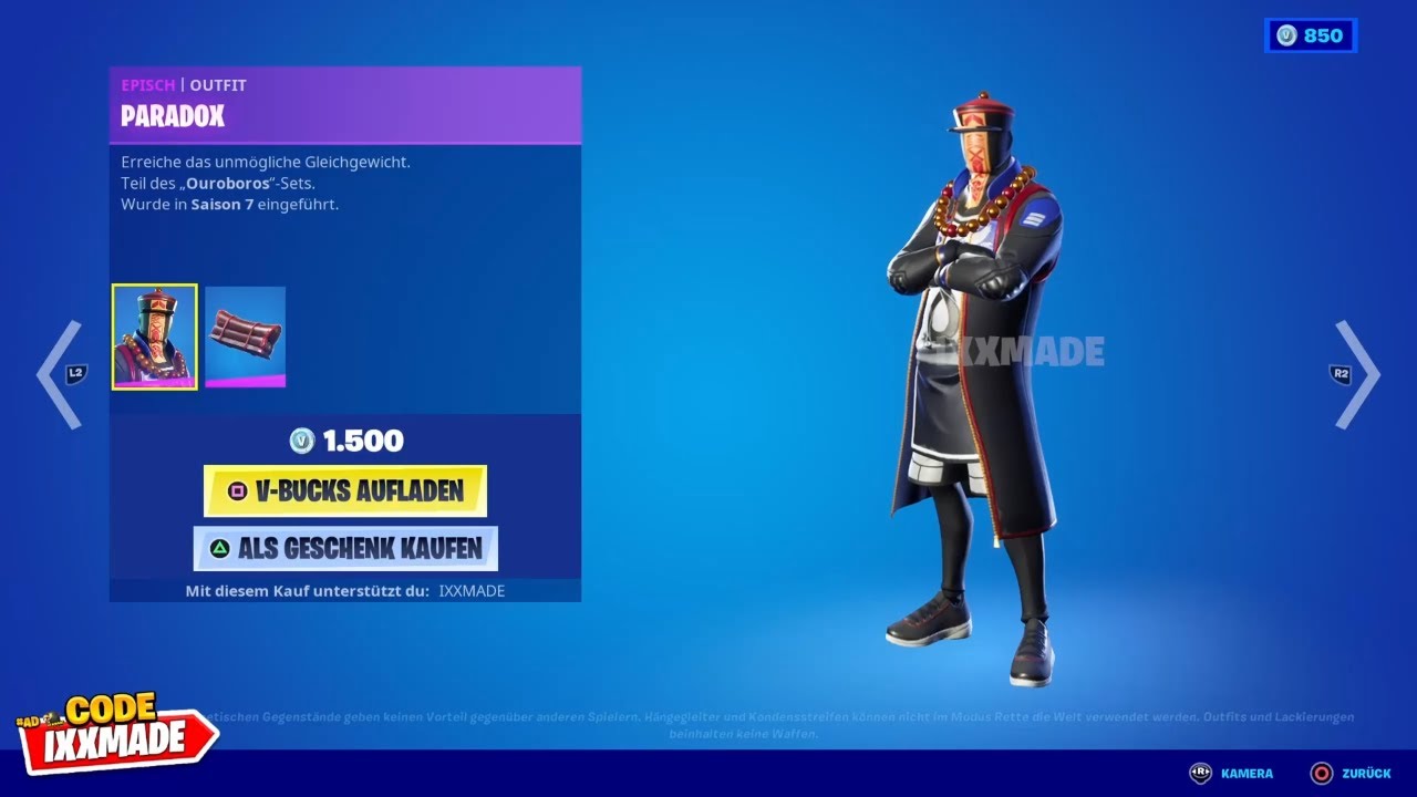 Fortnite Paradox Skin - YouTube