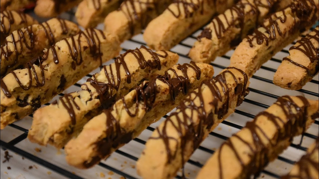 Dark Chocolate Orange Biscotti Recipe - YouTube