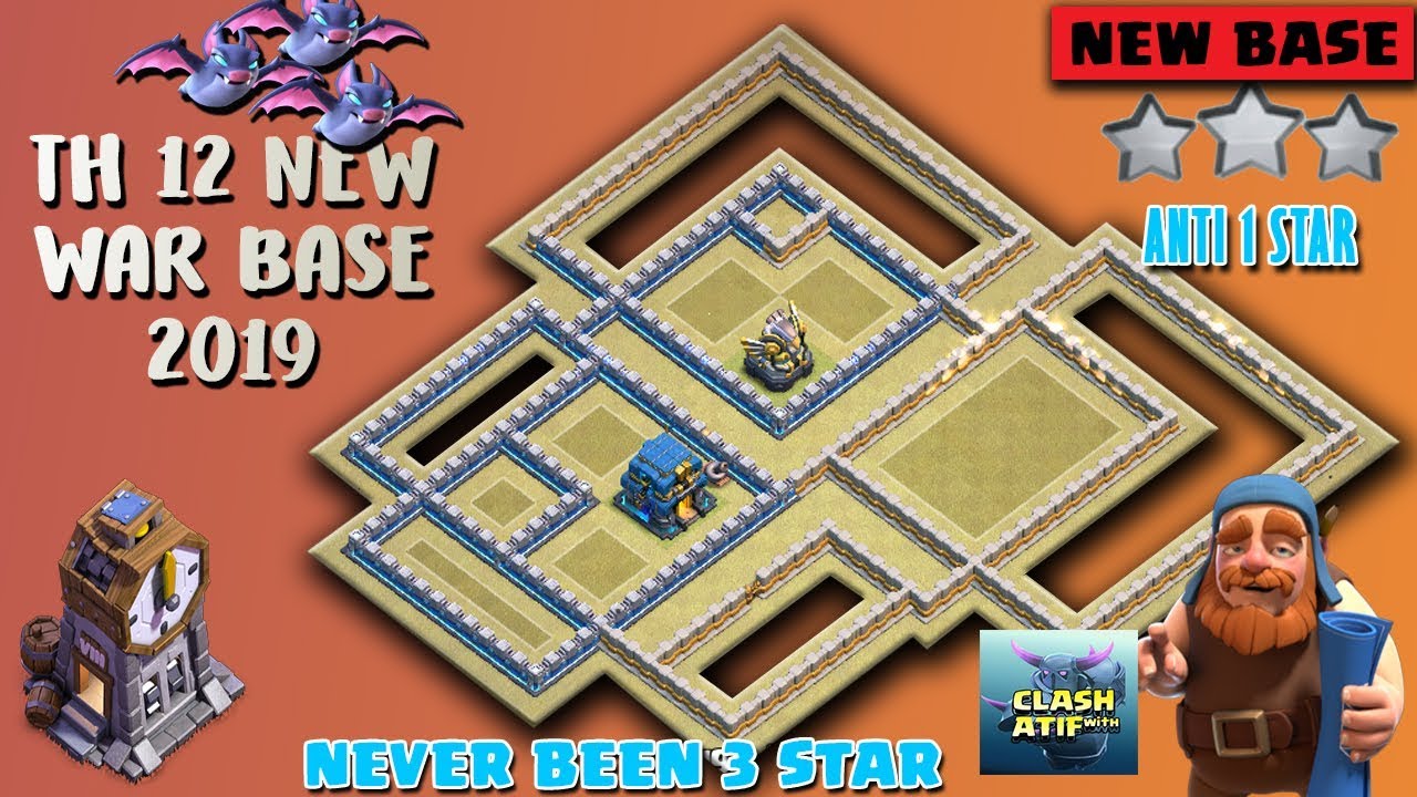 NEW TH 12 UNBEATABLE Best War Base 2019 with 4 Reply Proof | Never 3 ...