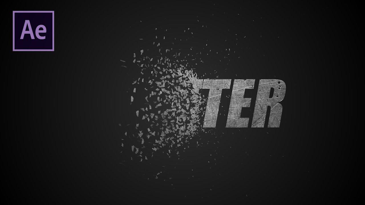 Efeito EXPLODIR texto, partículas, no After Effects - YouTube