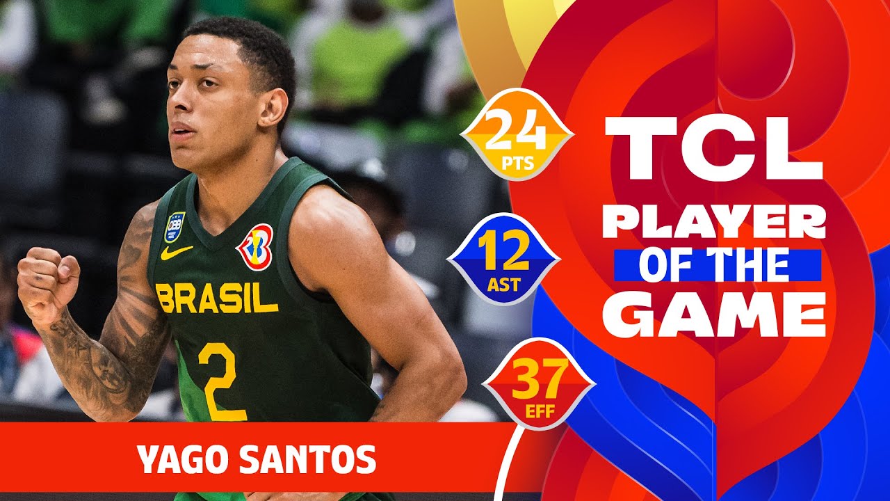 Yago Santos (24 PTS) | TCL Player Of The Game | CIV vs BRA | FIBA Basketball World Cup 2023 ...