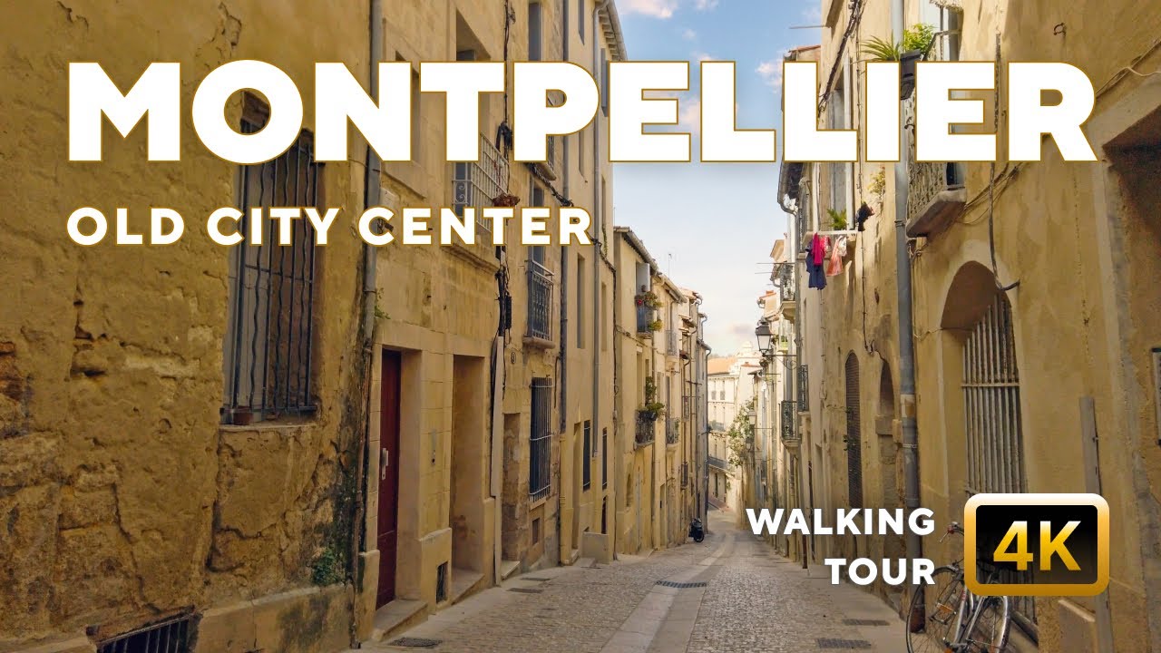Montpellier – Walk through Old City Center - YouTube