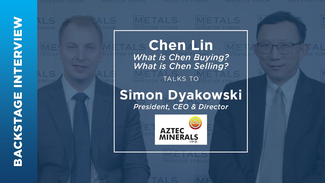 Simon Dyakowski of Aztec Minerals Corp. talks to Chen Lin at Metals ...