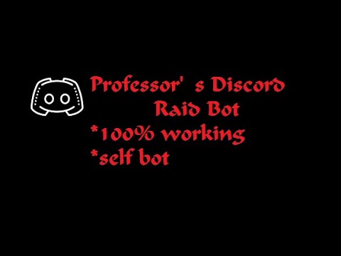 Discord raid bot | 100% working | self bot - YouTube