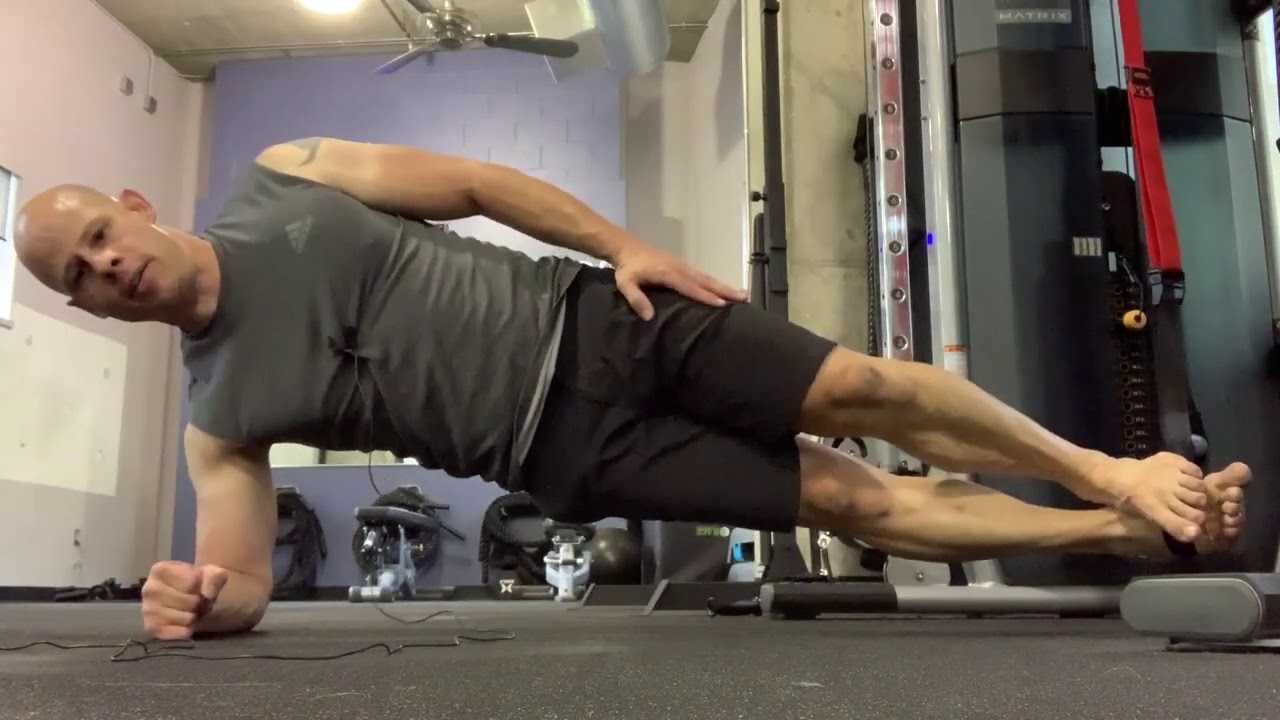 Level 6 Suspension Side Plank Stretch Out - YouTube