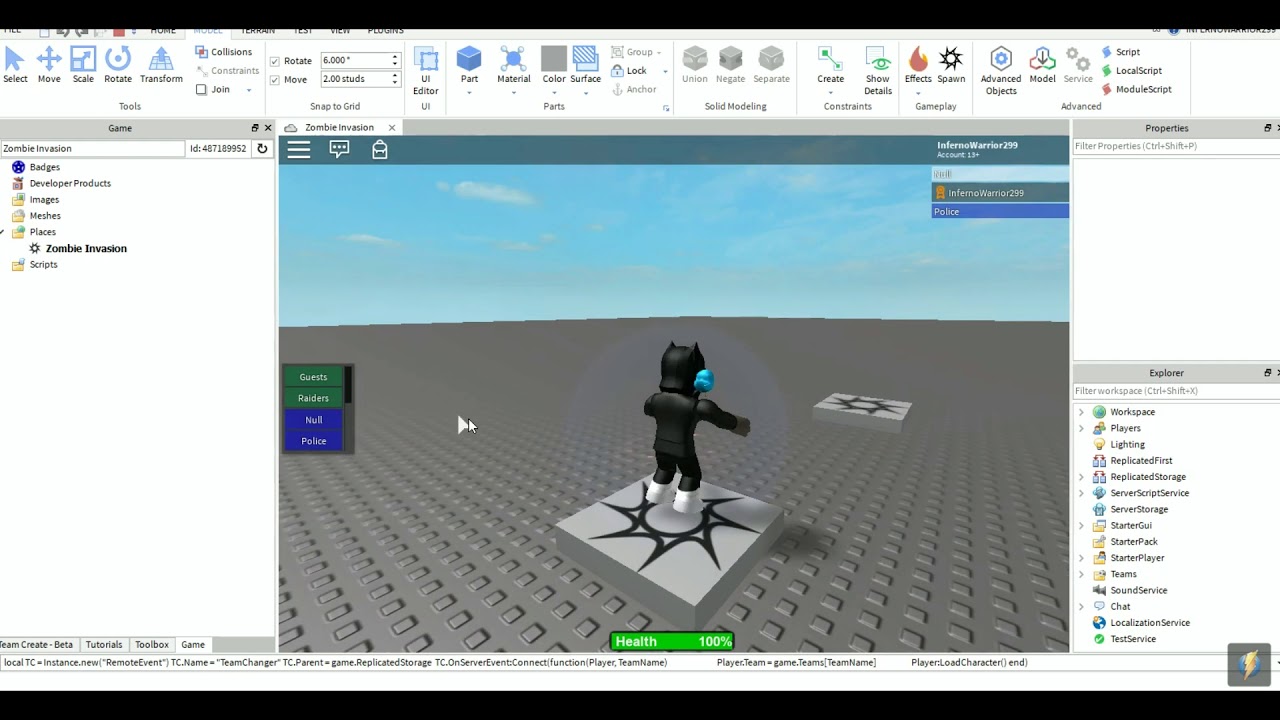 (ROBLOX!)Team Change Advanced Tutorial - YouTube