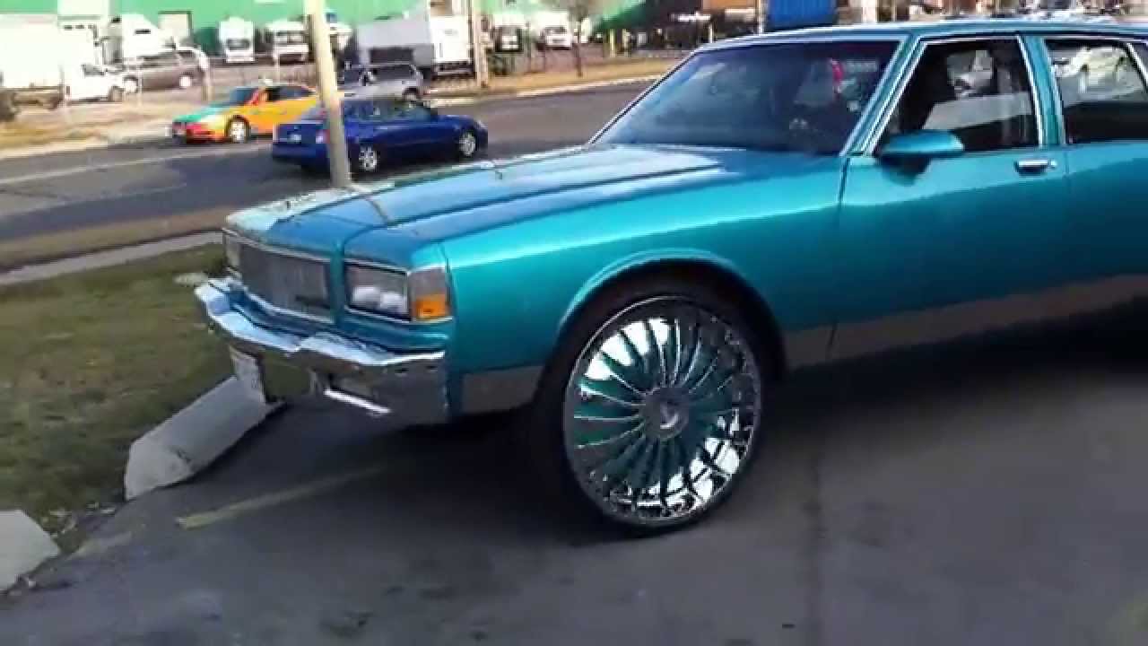 BOX CHEVY ON 26" DUB ZVEETS FLOATERS SPINNERS - DONE BY FACTORY TIRE ...