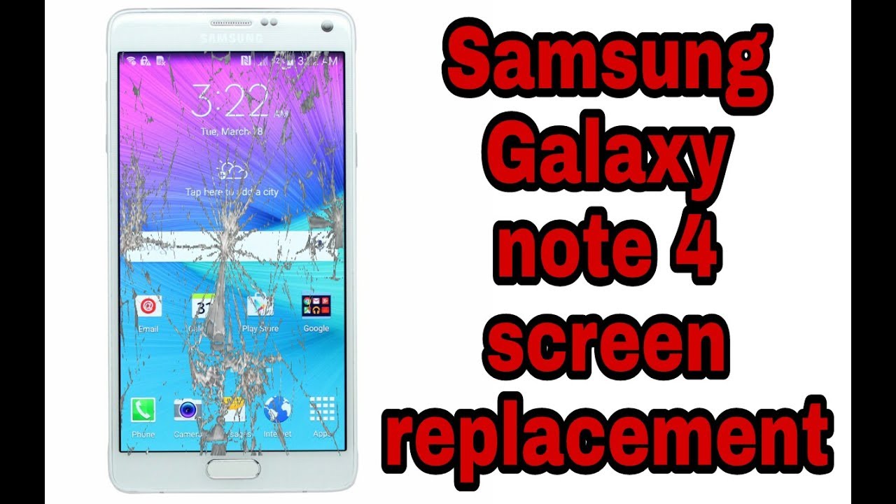 samsung note 4 screen replacement , step by step 2017 - YouTube