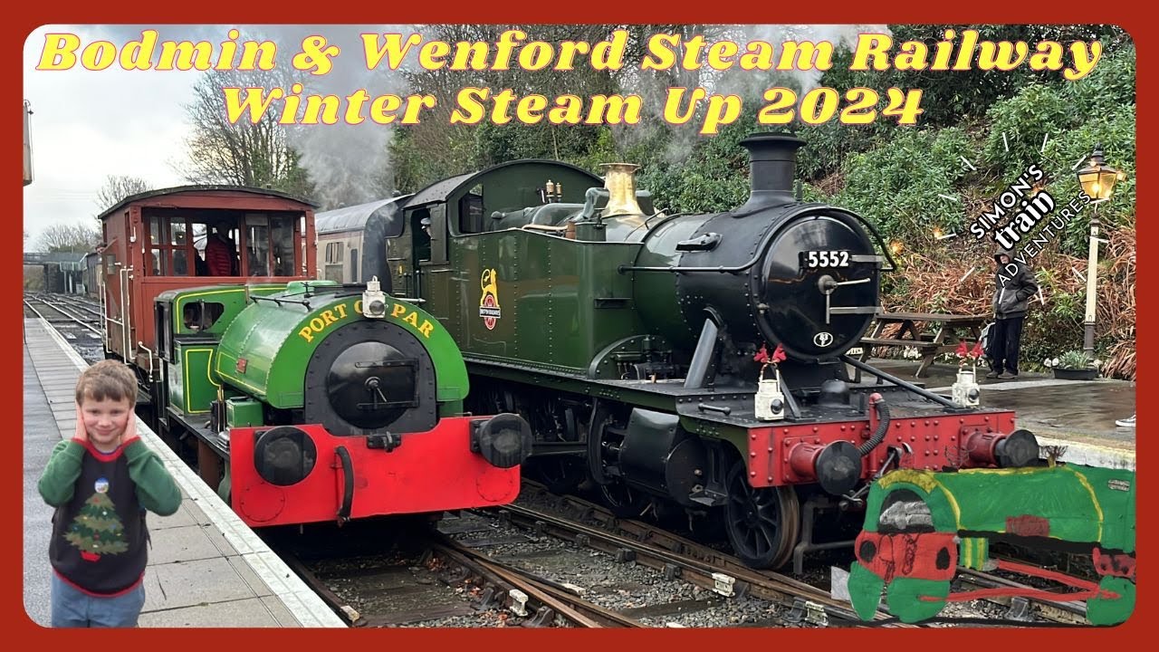 Bodmin & Wenford Steam Railway - Winter Steam Up 2024 - YouTube