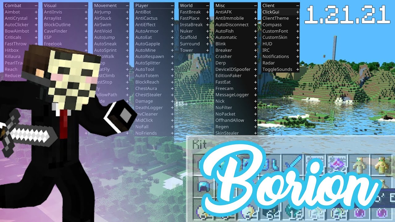 Minecraft Bedrock 1.21.21 Borion Hacked Client - Free Download - YouTube