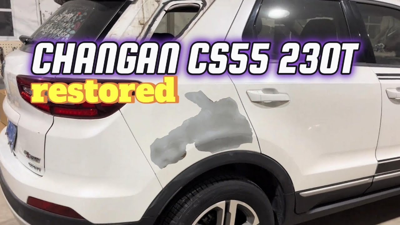 The paint of a CHANGAN CS55 230T car was restored after a year of ...