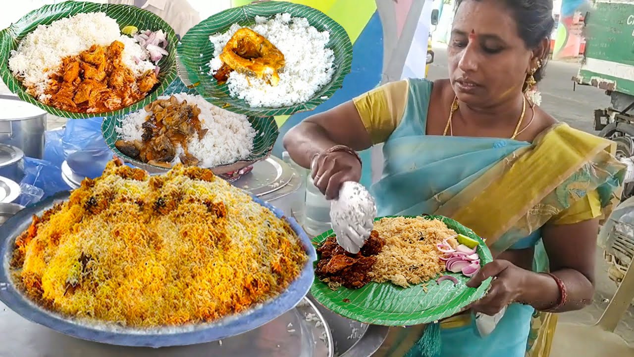 Cheapest Roadside Unlimited Meals | Indian Street Food | Street Cooking ...