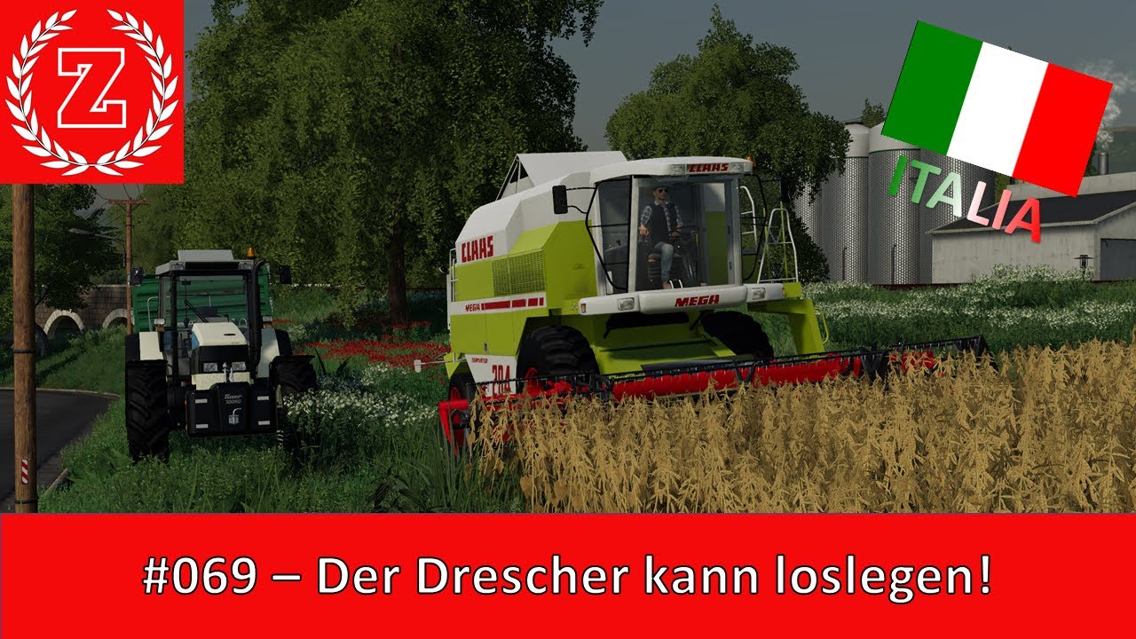 LS19 - Fernweh #069 | Der Drescher kann loslegen! | Italia Light ...