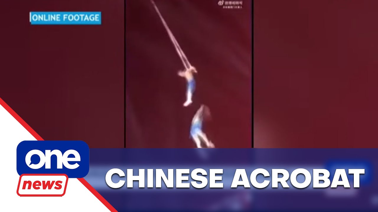 Chinese trapeze artist falls to death during performance - YouTube