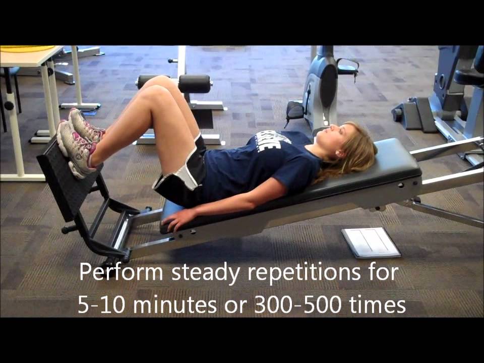 Knee Total Gym squatting - YouTube