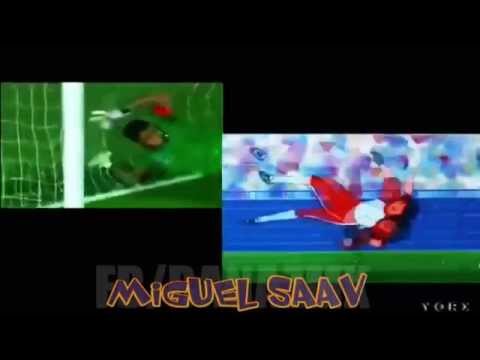 Una Atajada al estilo de  Super Campeones