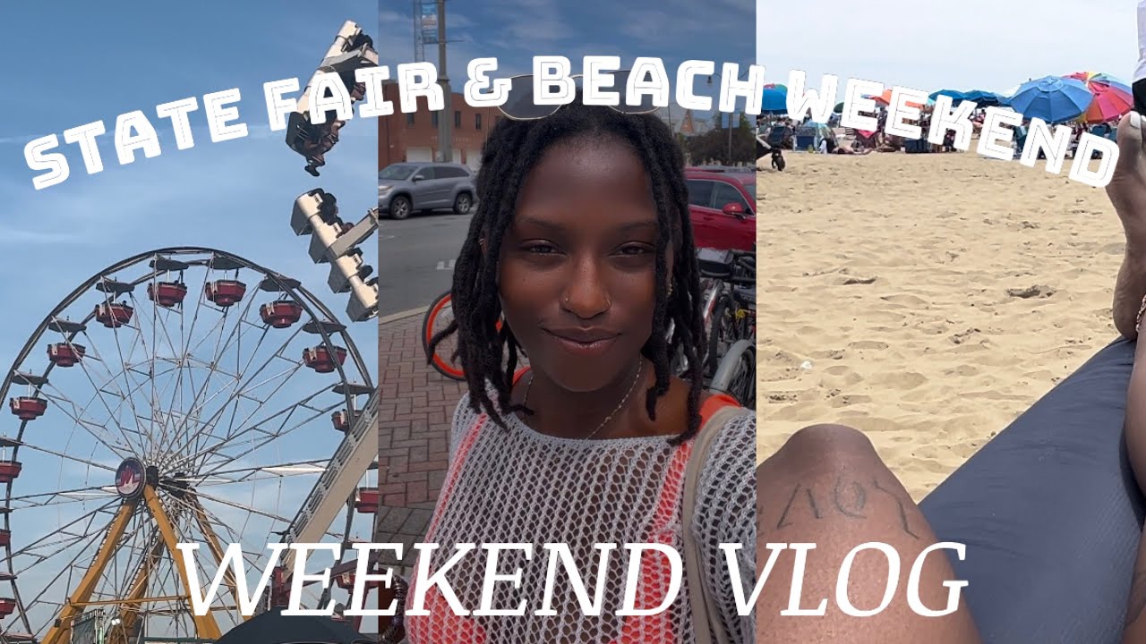 A beach weekend. | State Fair & Beach w/ Bae - YouTube
