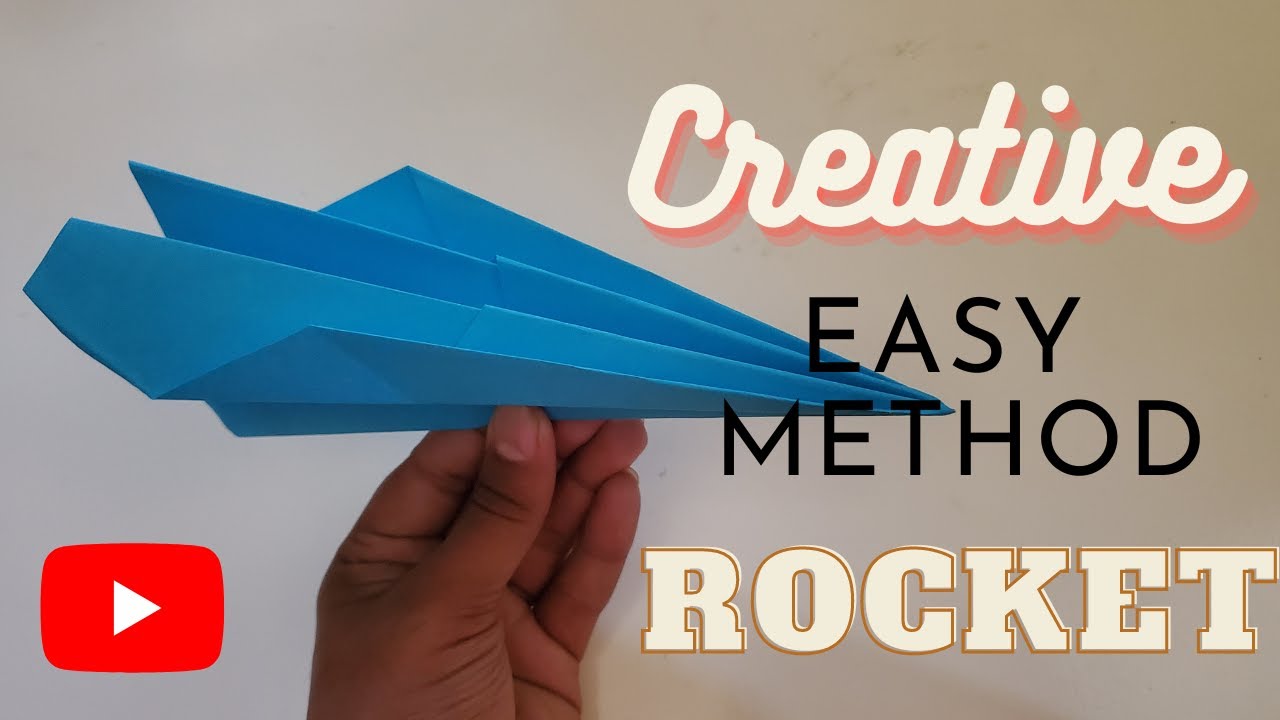 How To Make a Paper Rocket | Very Easy Method in Just Two Munites - YouTube