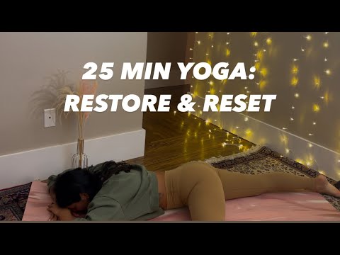 Cosy Yoga to Restore and Reset - YouTube