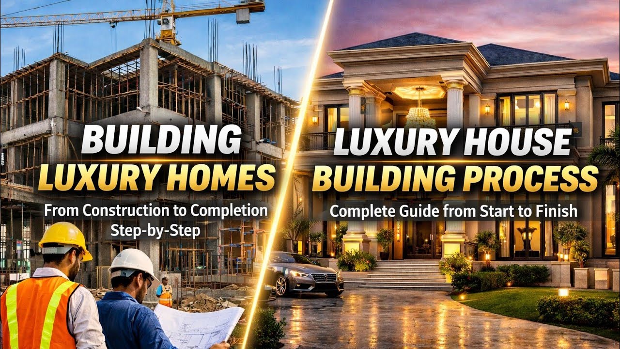 Building Luxury Homes: Step-by-Step Construction Process | Start to ...