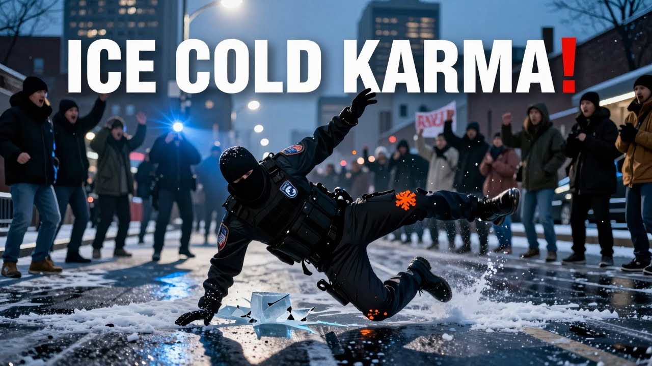 ICE Agent Hilariously Slips on Ice in Minnesota, Ironic Spill Caught On ...