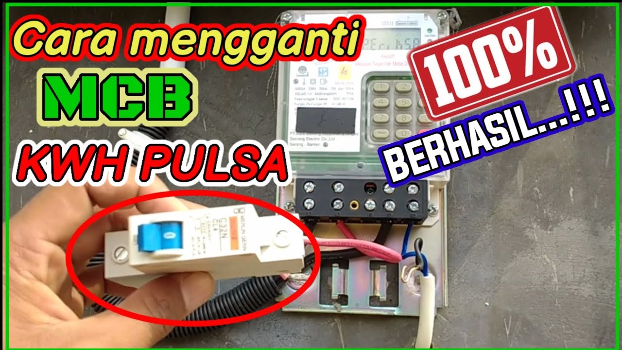 Cara mengganti MCB KWH prabayar - YouTube