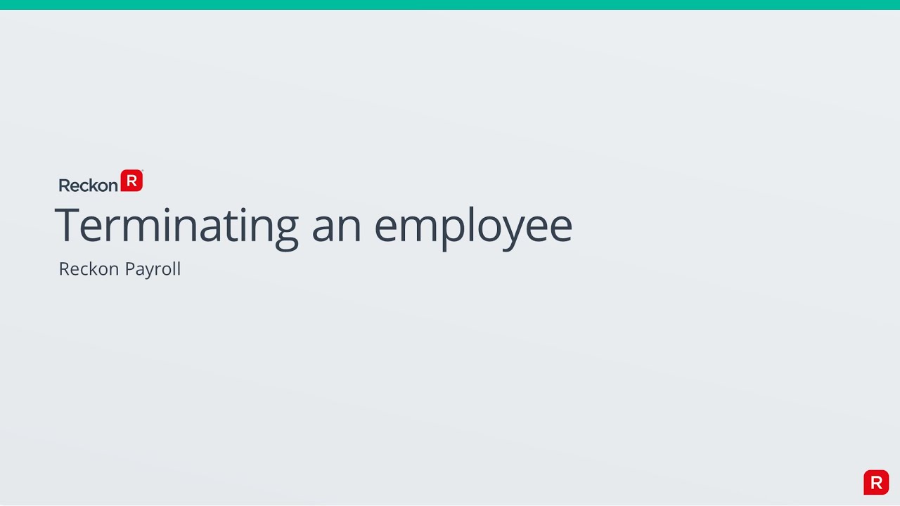 Terminating an employee - YouTube