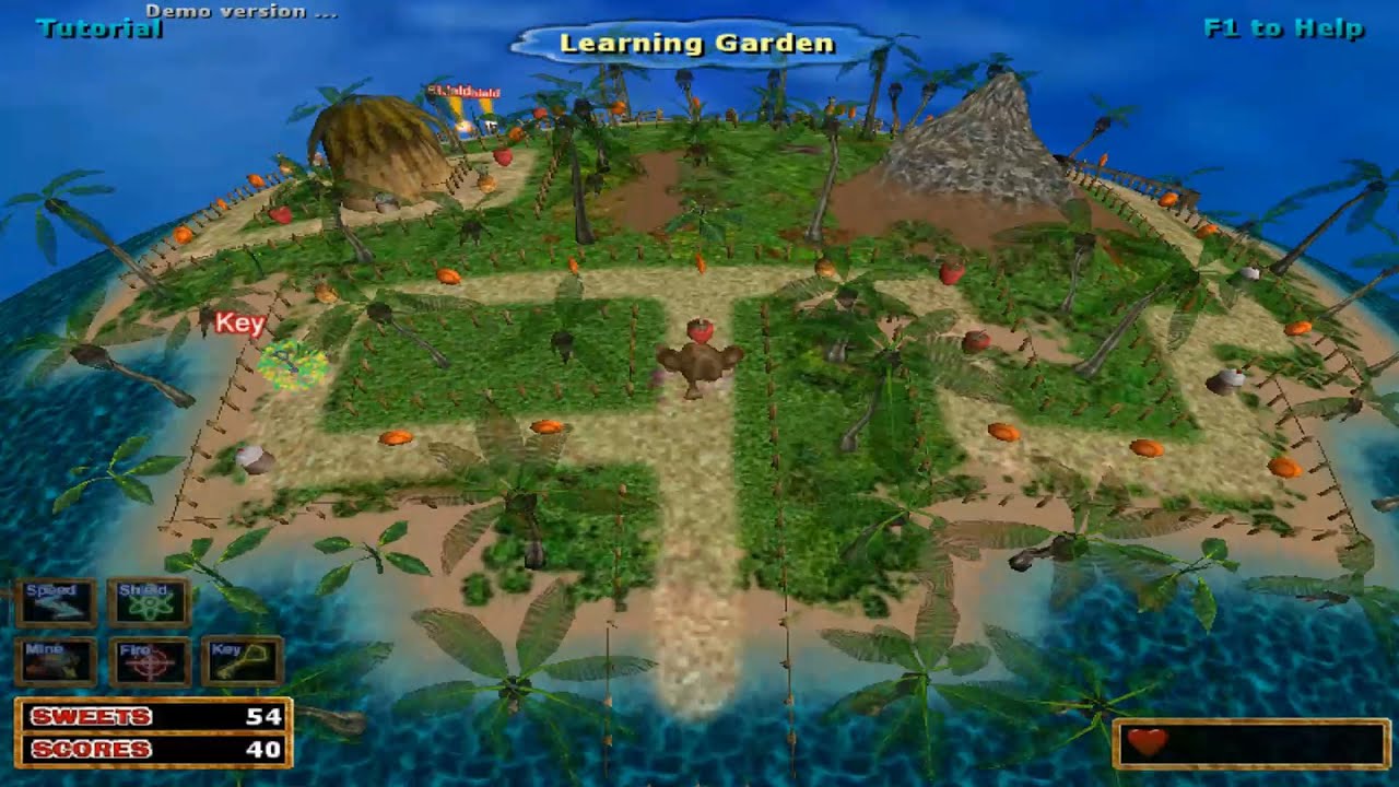 PacQuest 3D PAC QUEST DEMO PACMAN CLONE PAC MAN ELEMENTS PC WINDOWS IBM ...