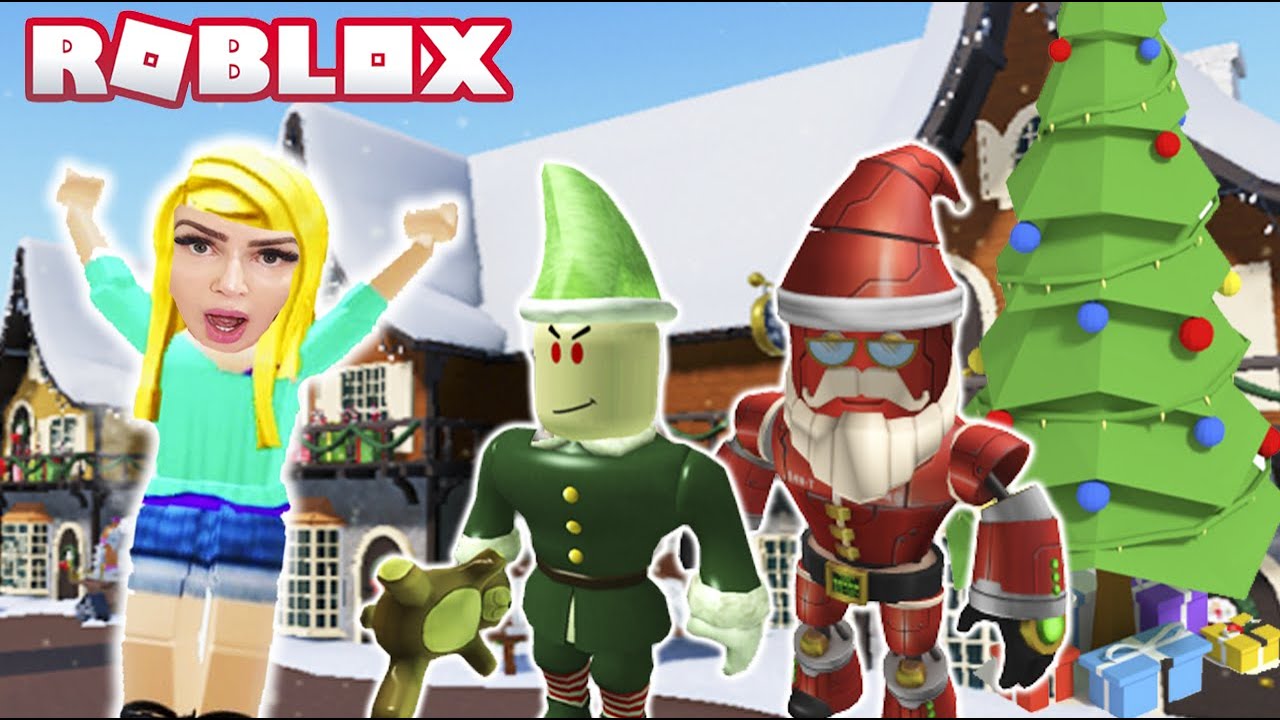 Roblox - ESCAPE DA FÁBRICA do PAPAI NOEL (Escape Santa's Workshop Obby ...