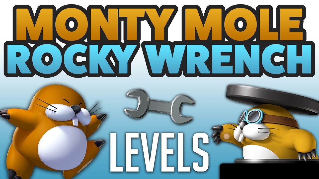 Super Mario Maker - MONTY MOLES & ROCKY WRENCHES! - Enemy Creation ...