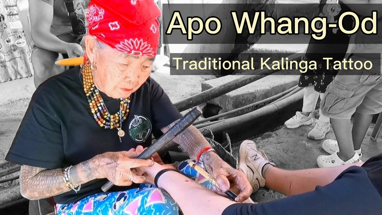 My traditional kalinga tattoo by Apo Whang Od - YouTube