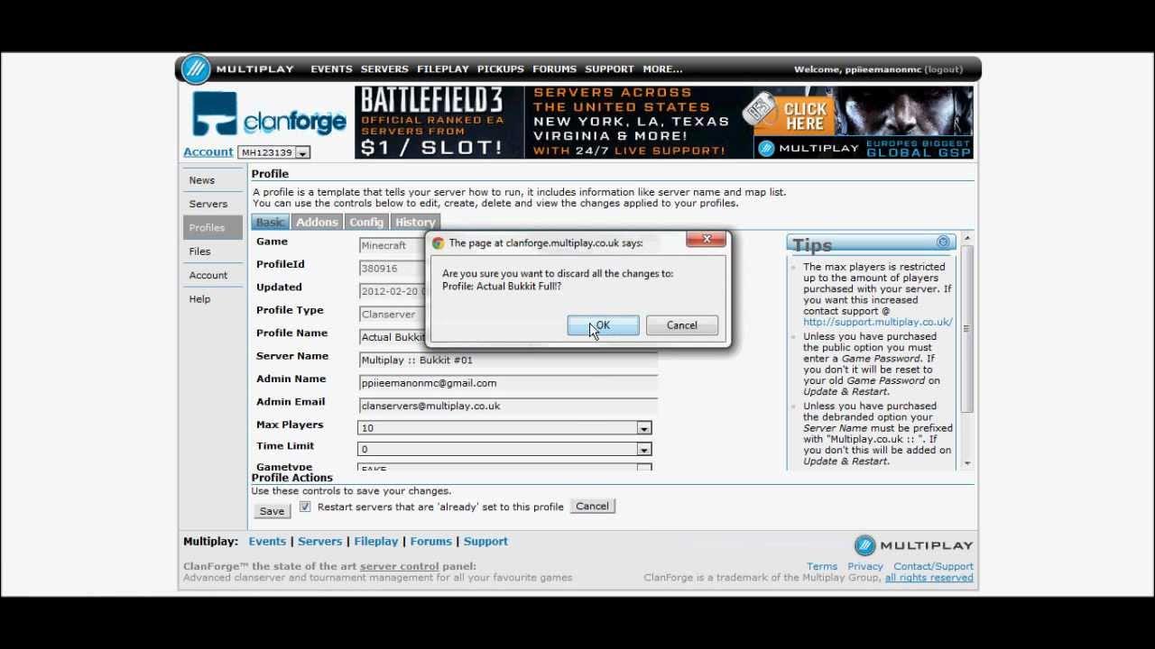 How to use Multiplay© ClanForge™ (Minecraft Multiplayer Servers) - YouTube