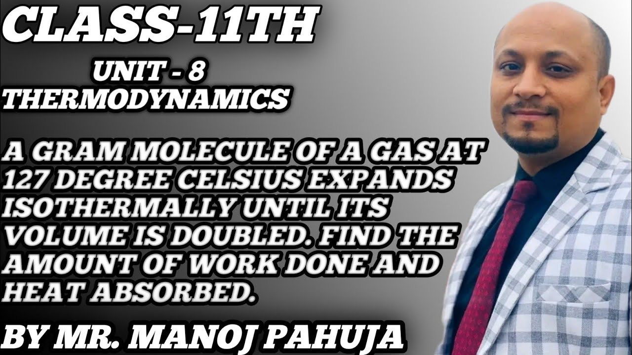 A gram molecule of a gas at 127 degree Celsius expands isothermally ...