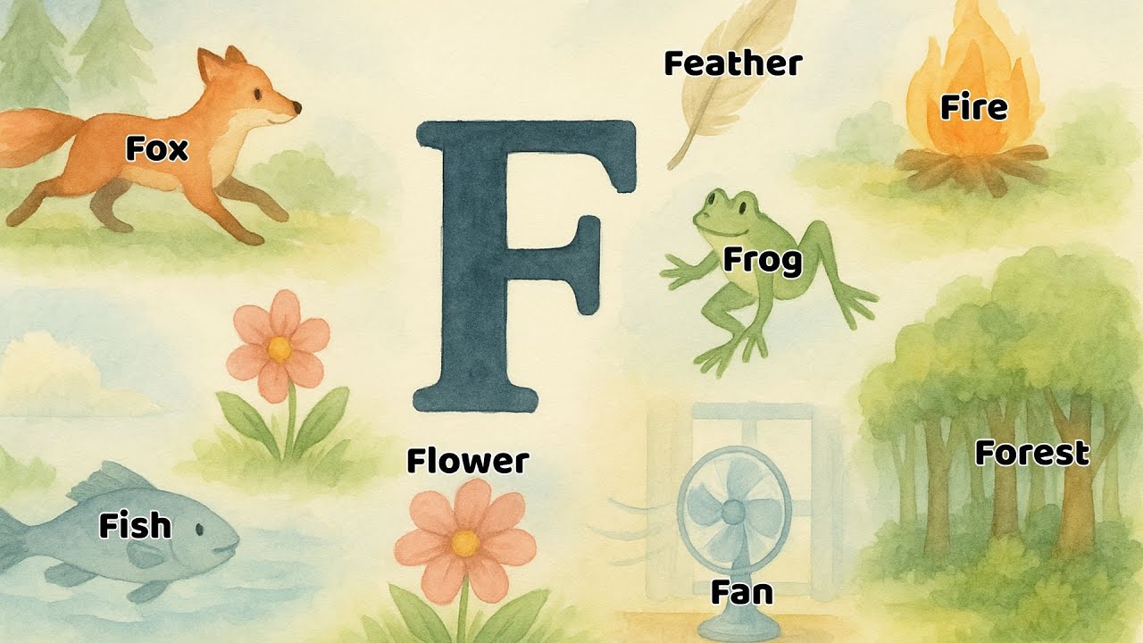 F is for Fox! | Fun Alphabet Song to Learn the Letter F | Kidosong ...