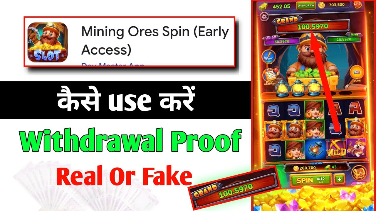 mining ores spin app real or fake | mining ores spin app withdrawal | m ...