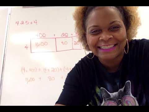Area models, partial products, and standard algorithm using ...