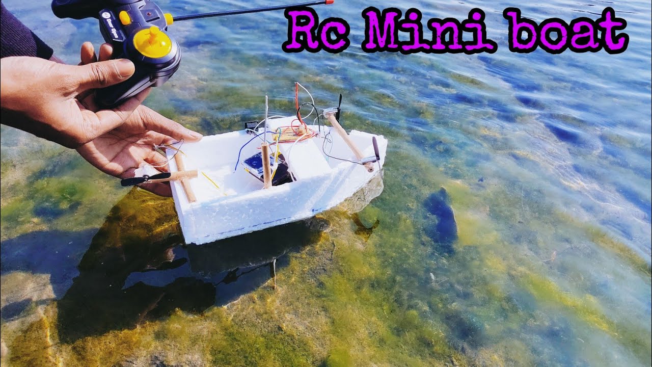 How to make mini rc motor boat - YouTube