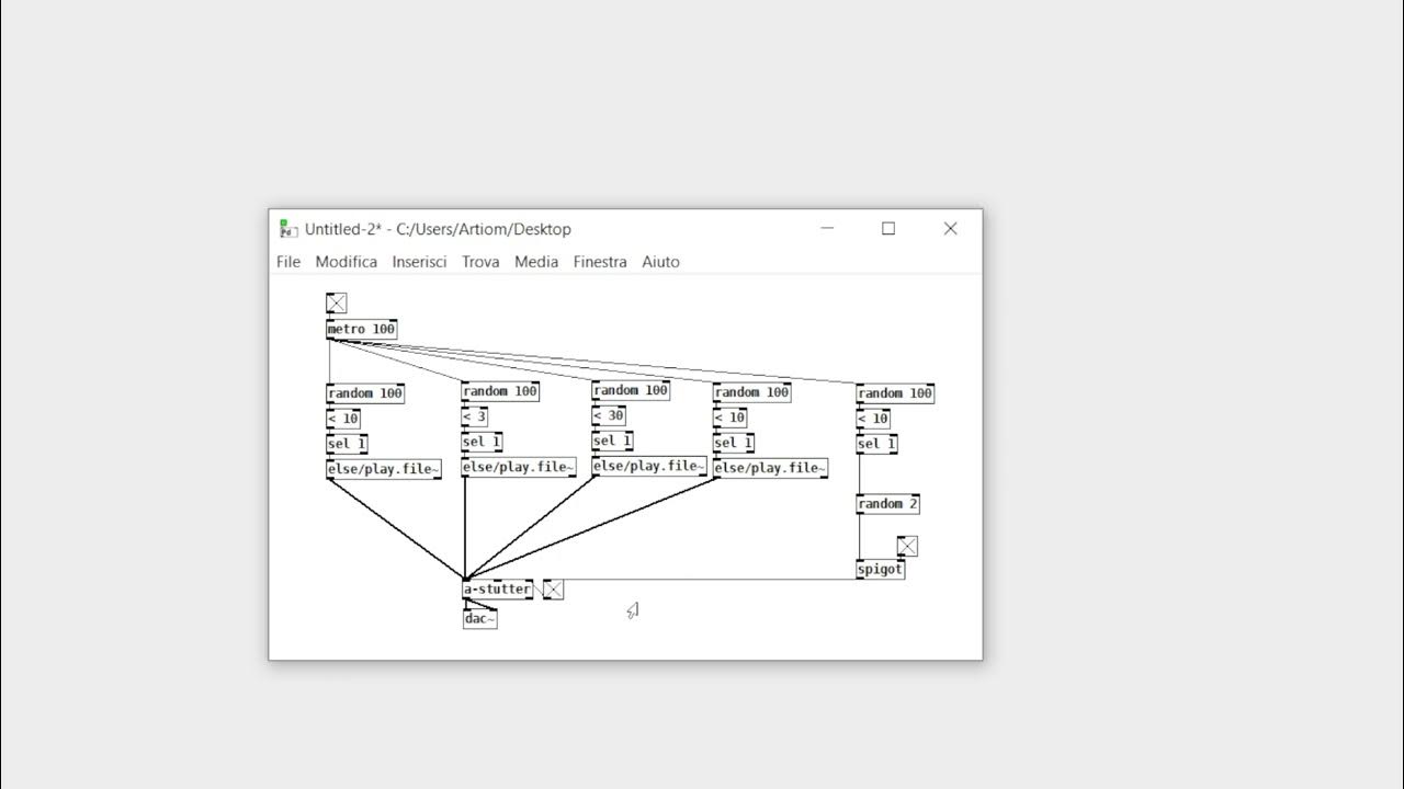 stutter effect in pure data - YouTube