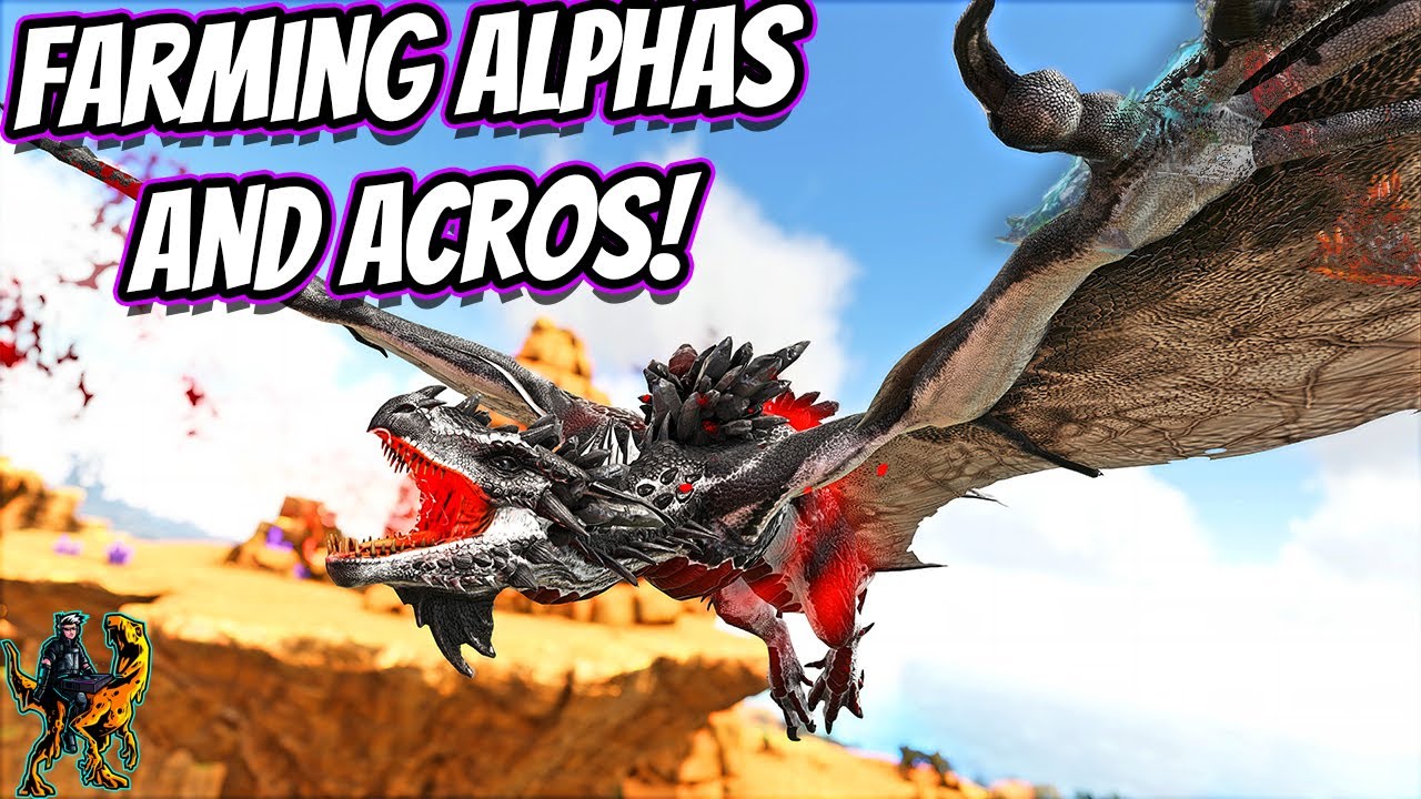 FARMING ALPHA WYVERNS FOR THEIR TALONS AND ACROS FOR THEIR GLANDS ...